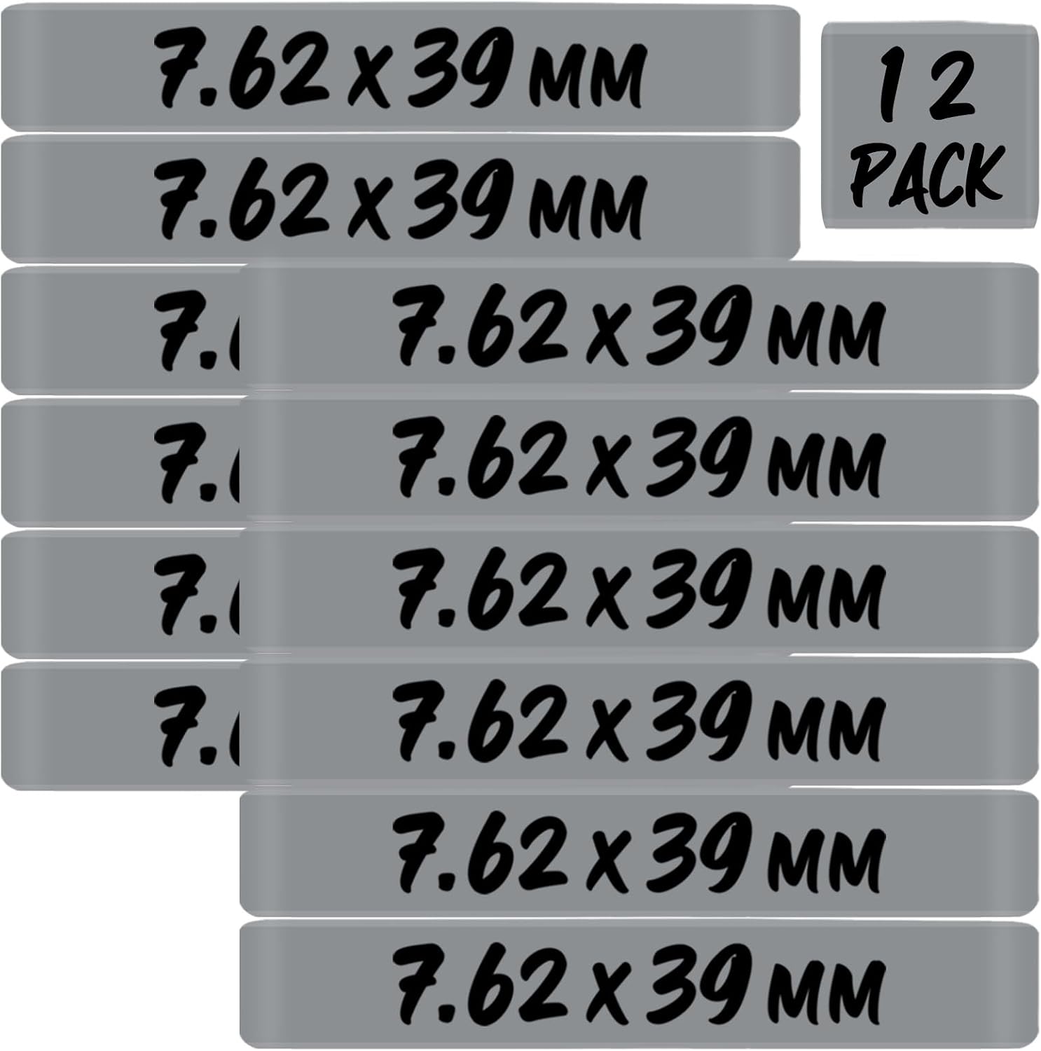 12 Pack Magsaddle 7.62x39mm Magazine Marking Bands 7.62x39 Caliber ...