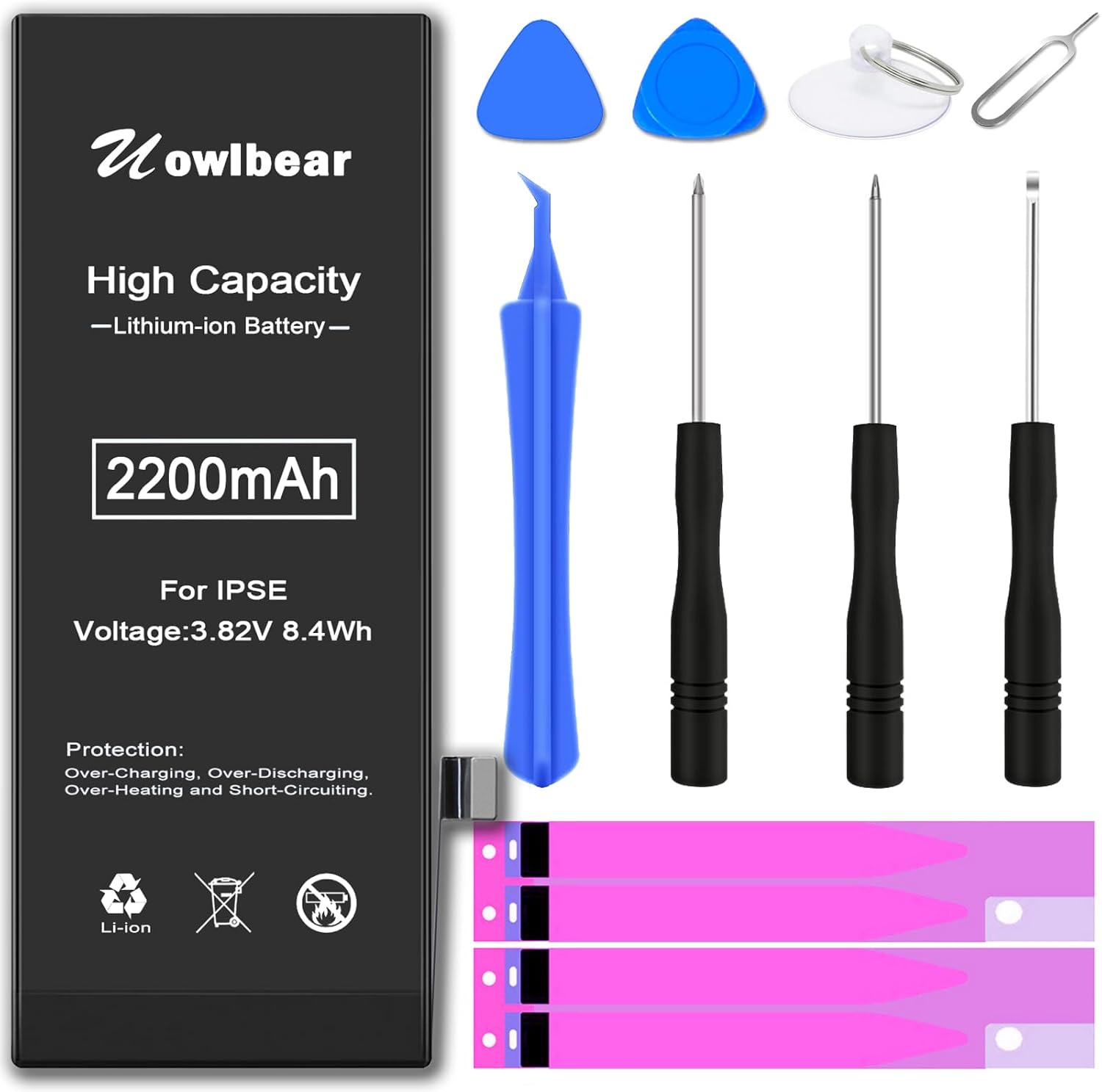 Amazon.com: uowlbear Battery for iPhone SE 2016 First Generation A1662 ...