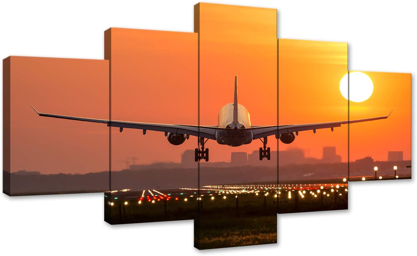 Amazon.com: Airplane Airport Poster Wall Art Vintage Airplane Decor 5 ...
