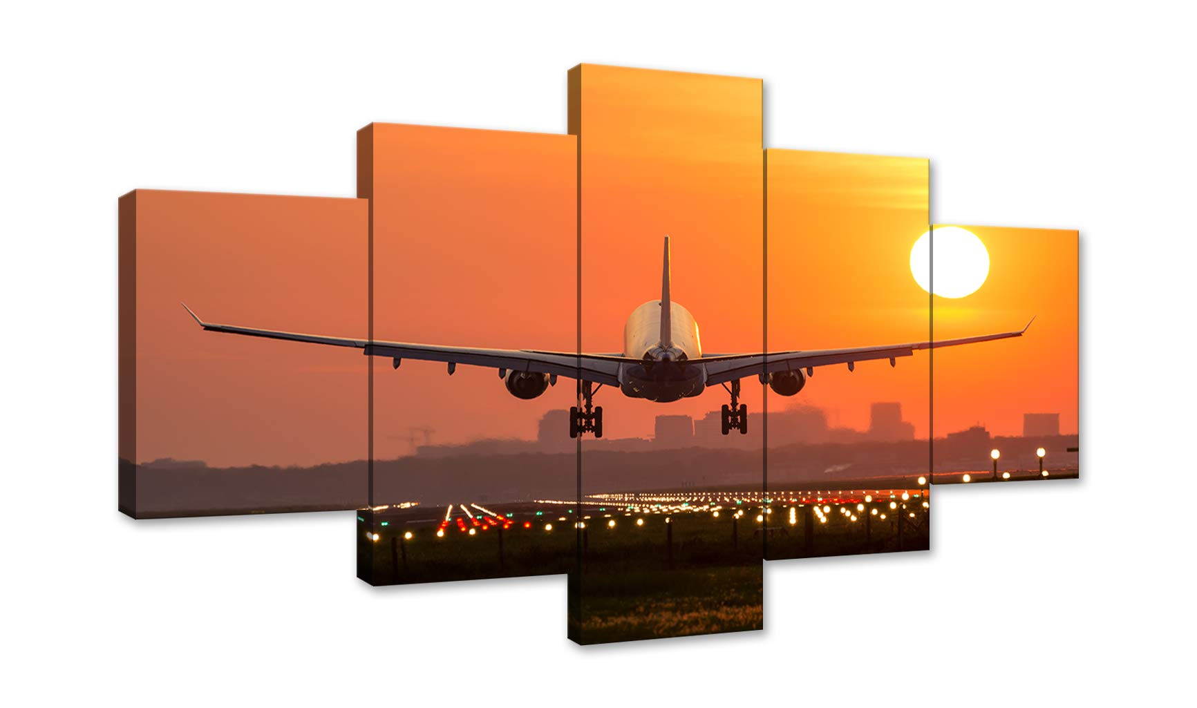 Amazon.com: Airplane Airport Poster Wall Art Vintage Airplane Decor 5 ...