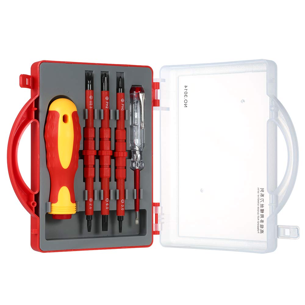 Festnight Screwdrivers Set 5pcs 500V Insulated Screwdrivers Set with ...