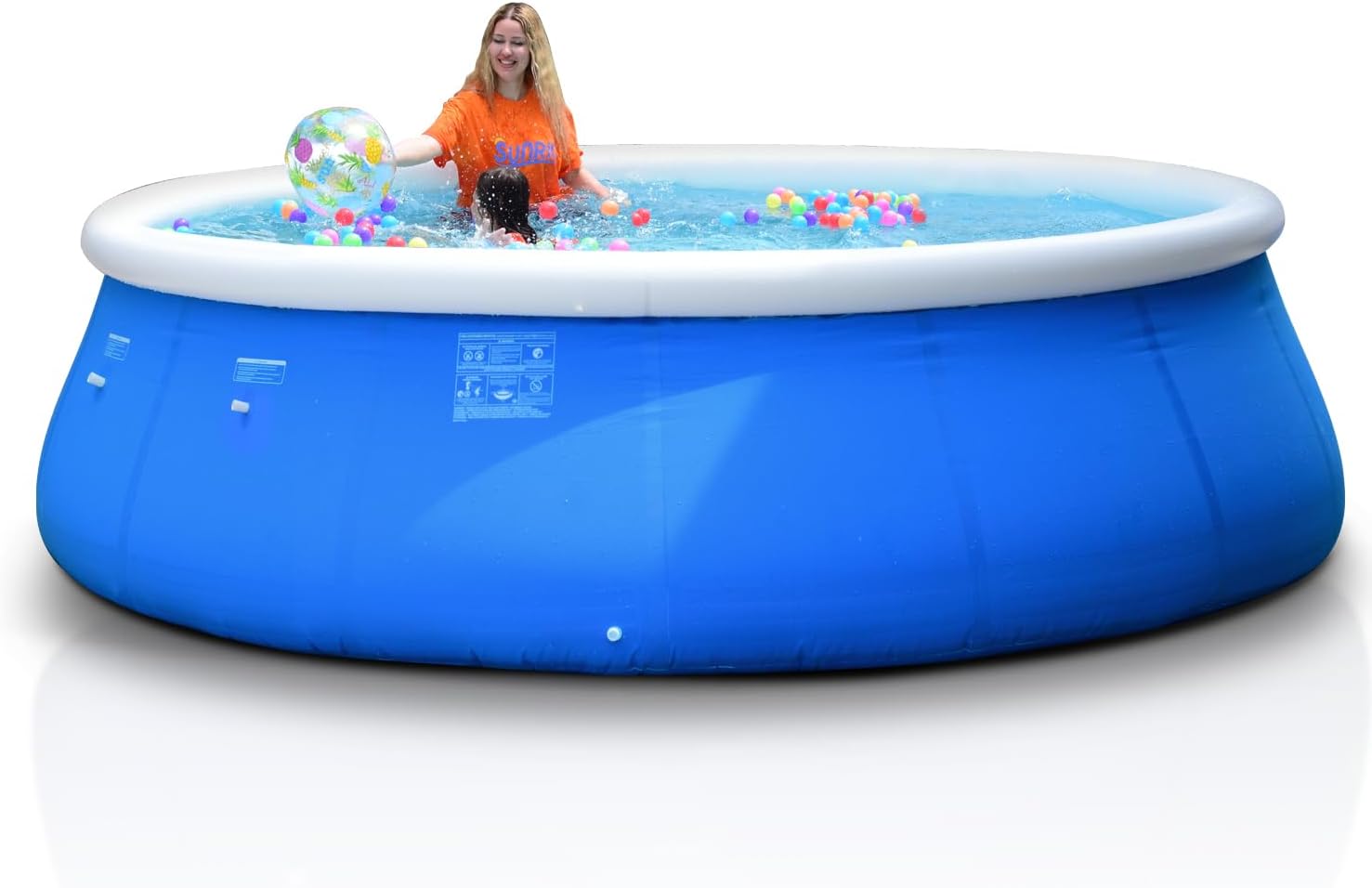 Amazon.com: Bestway | 8ft Fast Set Pool Above Ground Swimming Pool for ...
