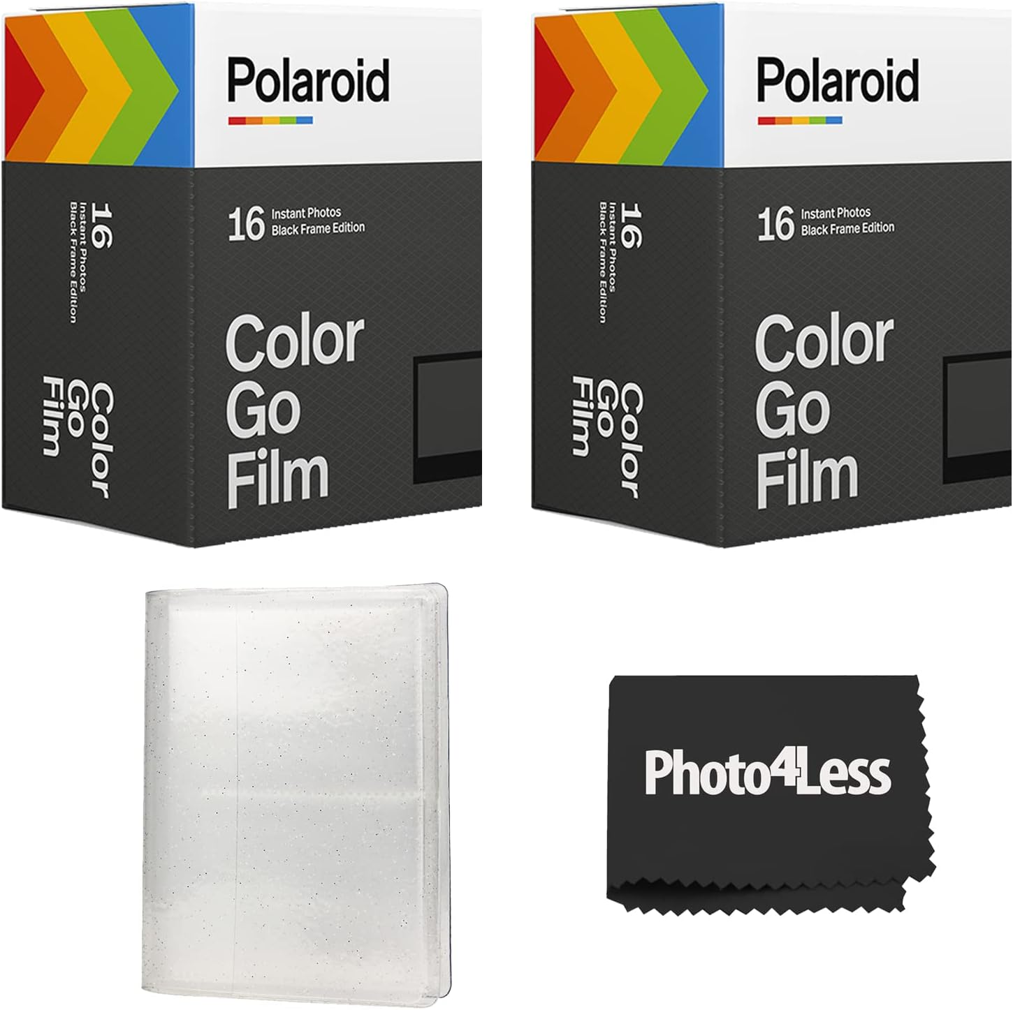 Amazon.com: Polaroid GO Color Film - Double Pack X2 - Black Frame (32 ...