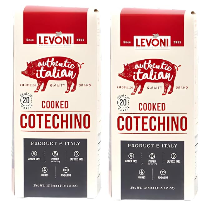 Amazon.com: Levoni cotechino cotto PGI Modena cooked pork sausage, Pork ...