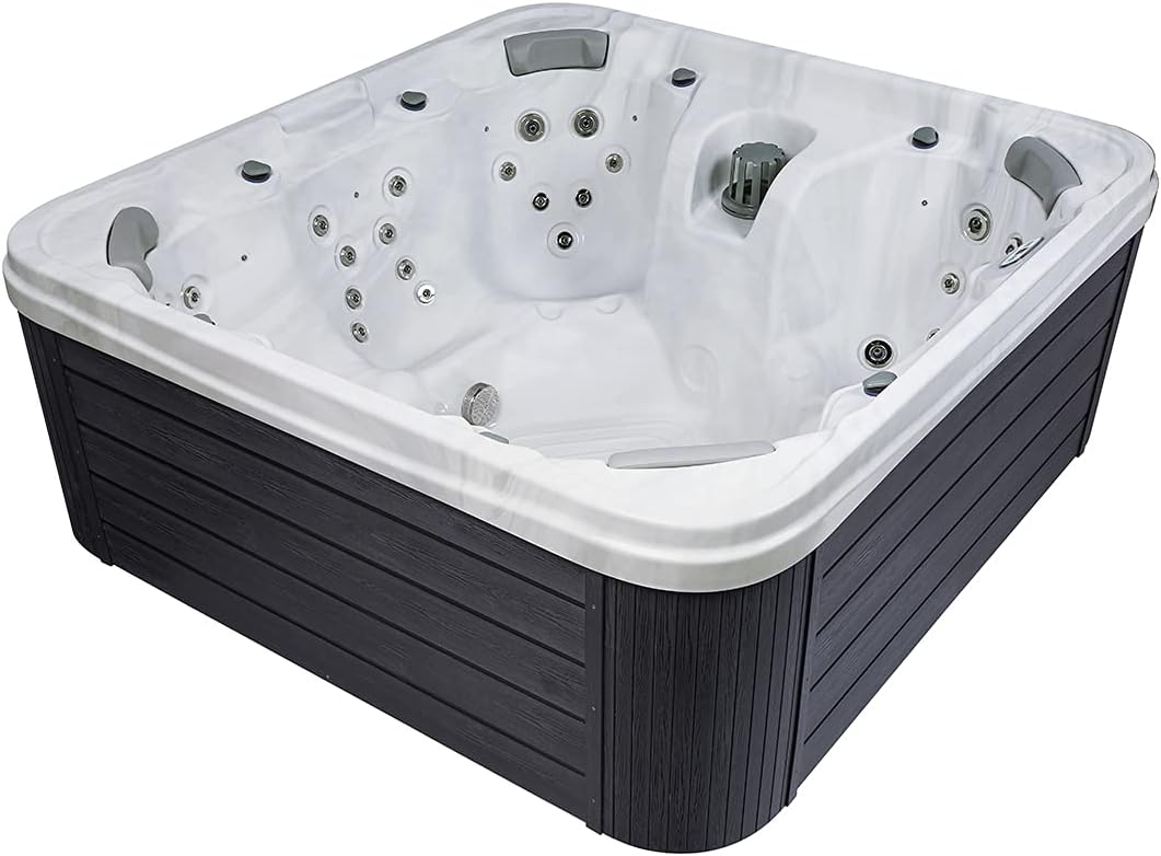 Amazon.com : Bueno Spa Chicago 7 - Person 54 - Jet Hot Tub, Ice White ...