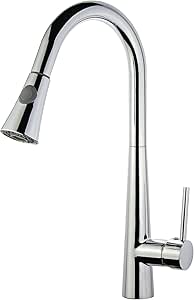 Amazon.com: Legion Furniture UPC Kitchen Faucet with Deck Plate Brass ...
