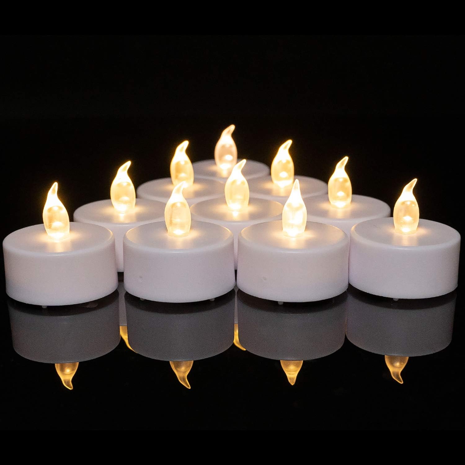 Amazon.com: MINXIN Battery Operated Tea Lights Candles: 24 Pack ...