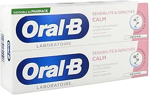 Oral-B Calm Sensitivity & Gums Lot de 2 dentifrices 75 ml : Amazon.fr ...