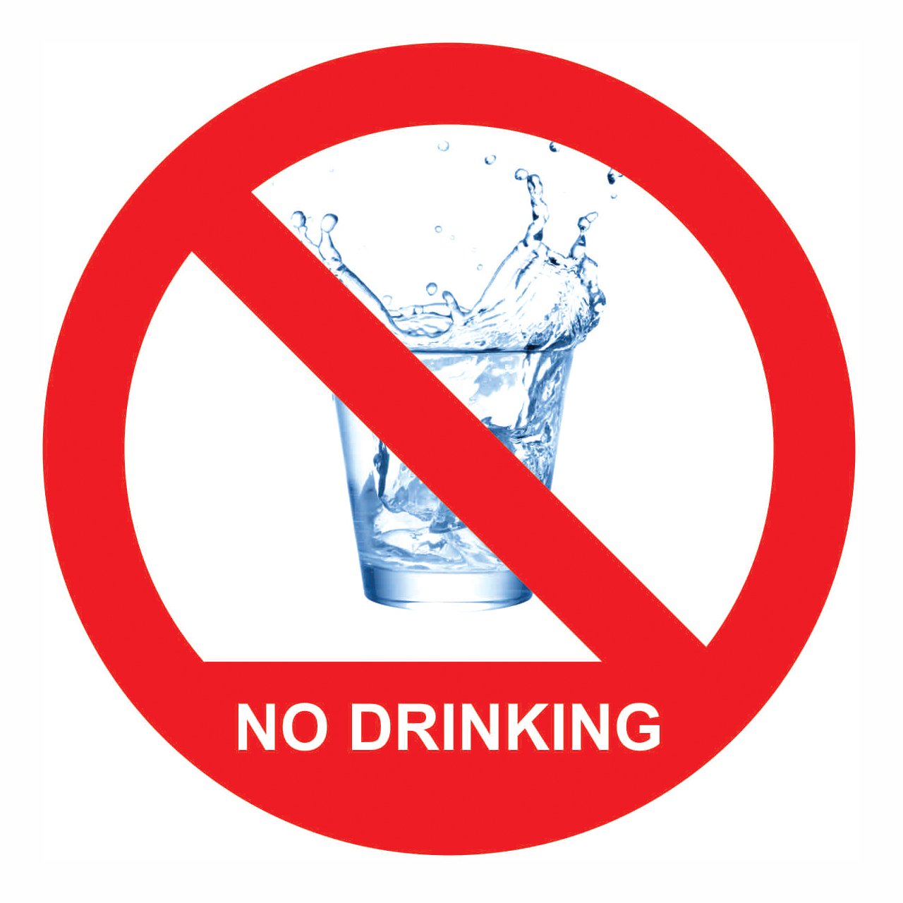 Mintkraft Foam Sheet Multicolor Self Adhesive "No Drinking" Sign Board ...