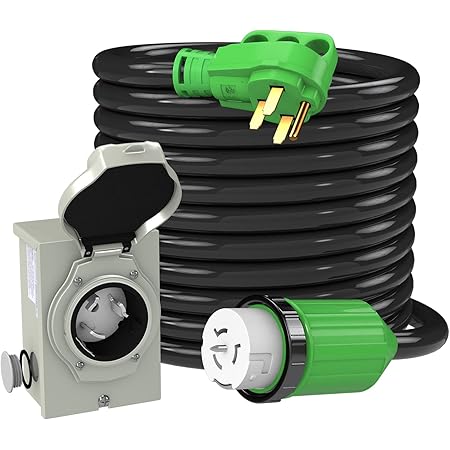 Amazon.com: Reliance Controls PB50 50-Amp (CS6375) NEMA 3R Power Inlet ...