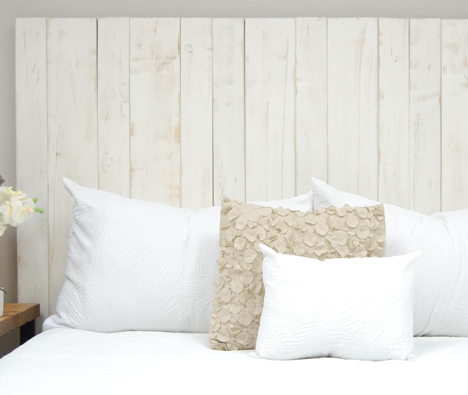 Amazon.com - Whitewash Headboard King Size Weathered, Leaner Style ...