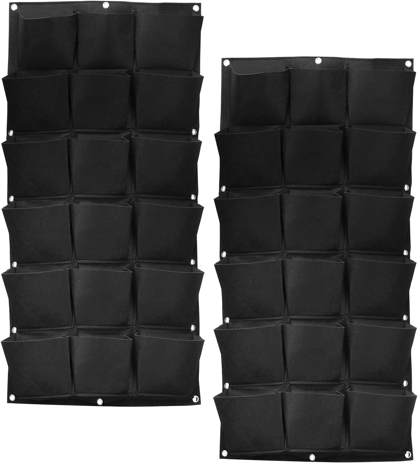 Amazon.com : SOUJAP 2 Pack 18 Pockets Vertical Wall Garden Planter ...