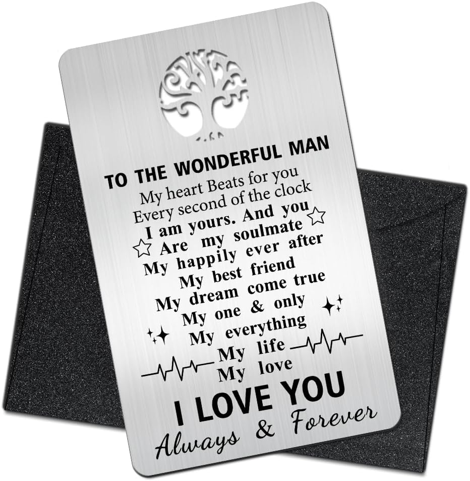 Amazon.com: Engraved Love Note Wallet Card for Birthday Chrismas ...
