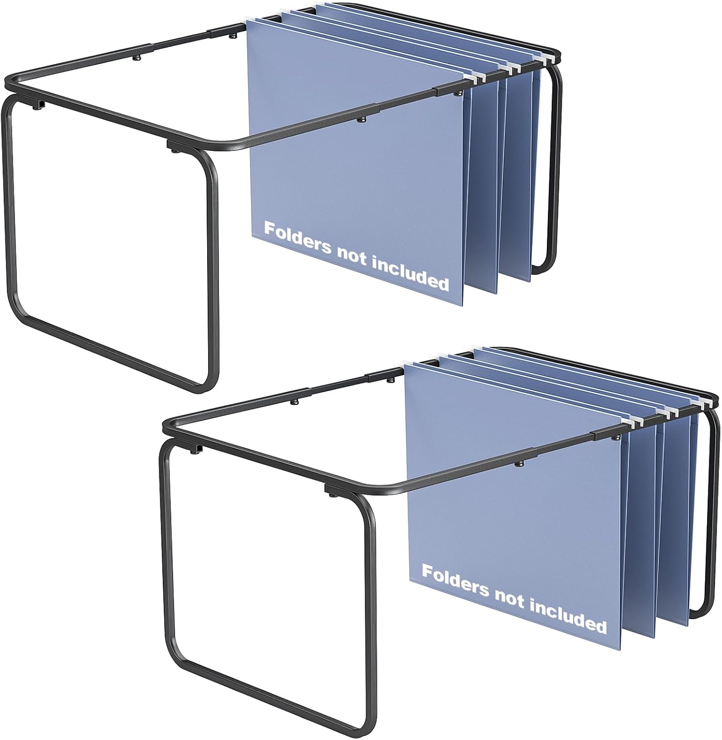 Amazon.com : Vanulee 2 Set Hanging File Folder Frame,Legal/Letter Size ...