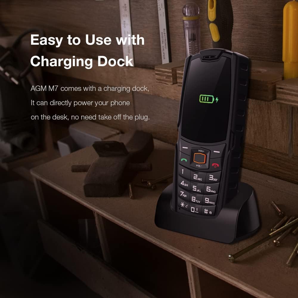 ایگرد | قیمت و خرید AGM M7 Rugged Phone with Charging Dock, IP68 Waterproof Outdoor Phone ...