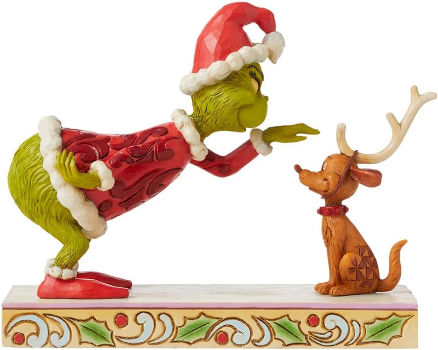Amazon.com: Enesco Dr. Seuss Grinch by Jim Shore Santa Grinch Petting ...
