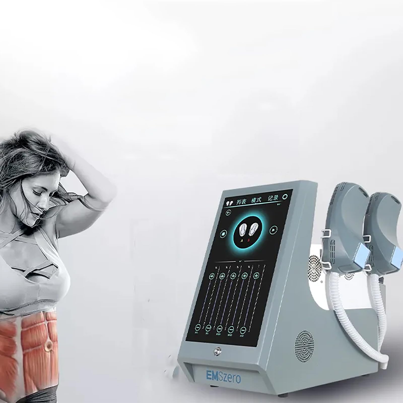 LBMED EMS Body Shaping Device, Magnetic Slimming Device with 2 Handles ...