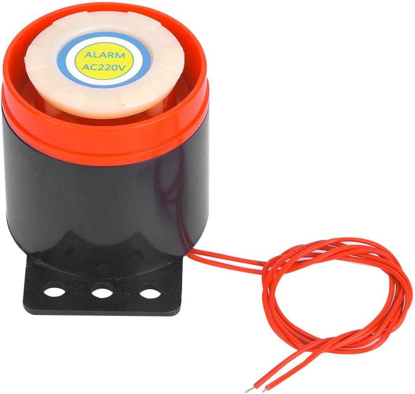 Active Buzzer AC 220V, Alarm Buzzer 100dB, Red Wire Continuous Sound ...