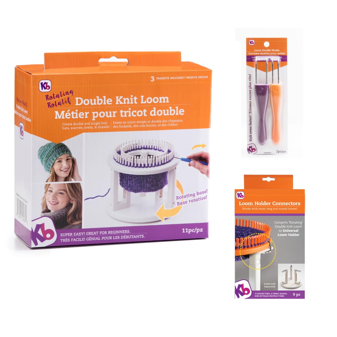 Amazon.com: Authentic Knitting Board - Complete Rotating Loom Knitting ...