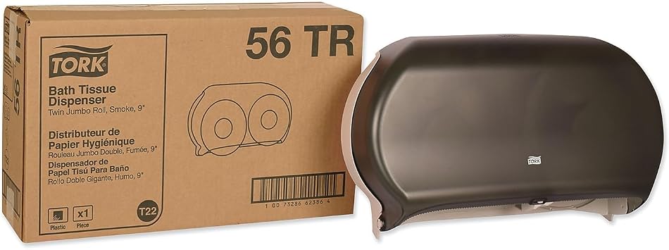 Amazon.com: Tork Twin Jumbo Roll Bath Tissue Dispenser, 19.29 x 5.51 x ...