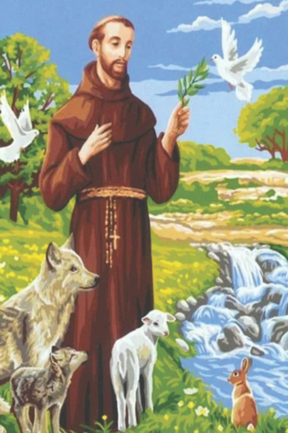 st francis of assisi saint of animals catholic: 120 page , 6 x 9 : ART ...