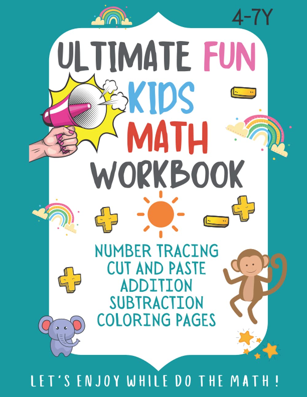 Buy Ultimate Fun Kids Math Workbook For Age 4-7 Years.: Learning Number ...