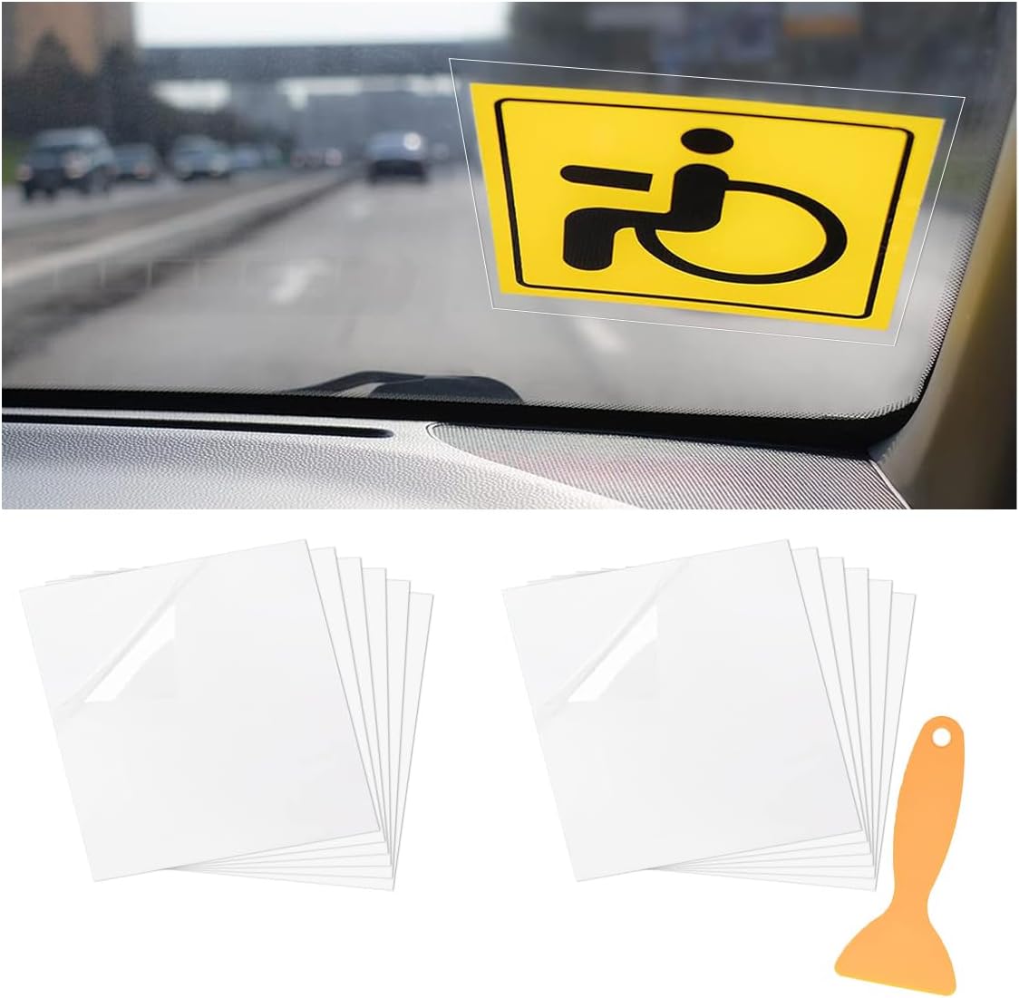 Amazon.com: Car Windshield Sticker Decals, 6.3×6.3 Inch Car Windshield ...