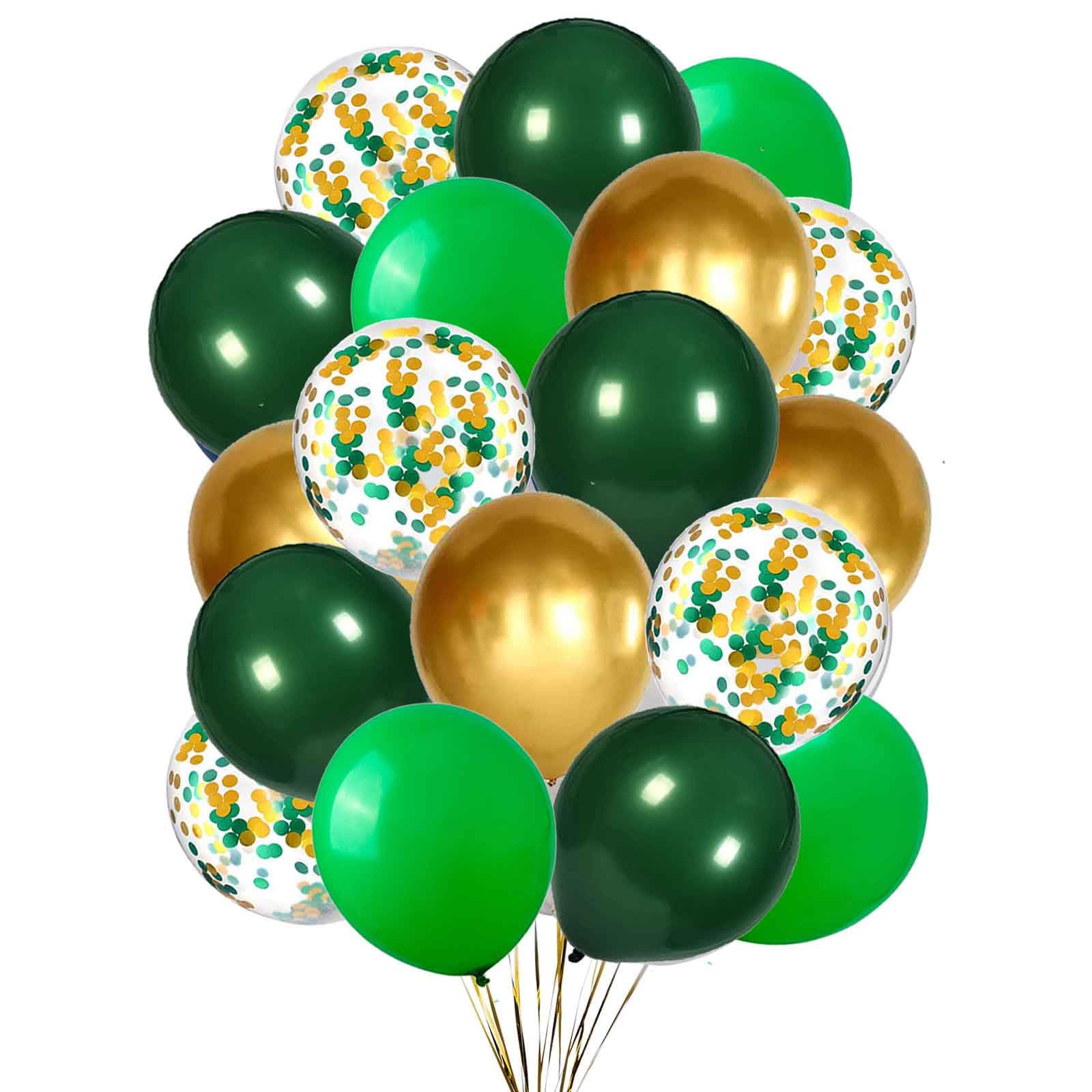 Amazon.com: We Moment 12 Inch Green Balloons Dark Green Balloons And ...
