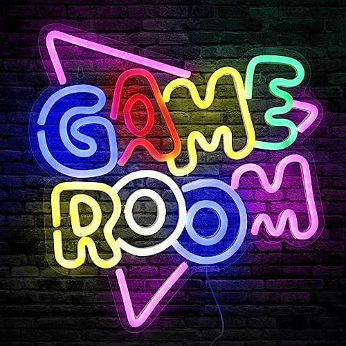 Game Room Neon Signs, USB Powered Neon Gaming Sign, Colorful Wall Decor ...