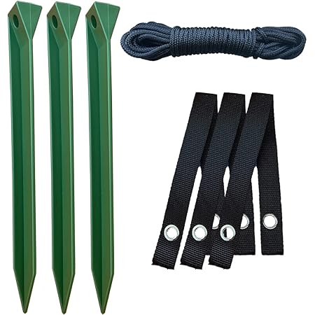 Amazon.com : WANZHU Tree Stake Kits - 6pcs 11.4'' yellow Anchoring ...