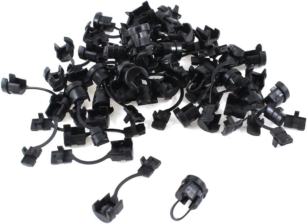 uxcell 50Pcs Nylon Wire Protectors Strain Bushing for 5mm Round Cables ...