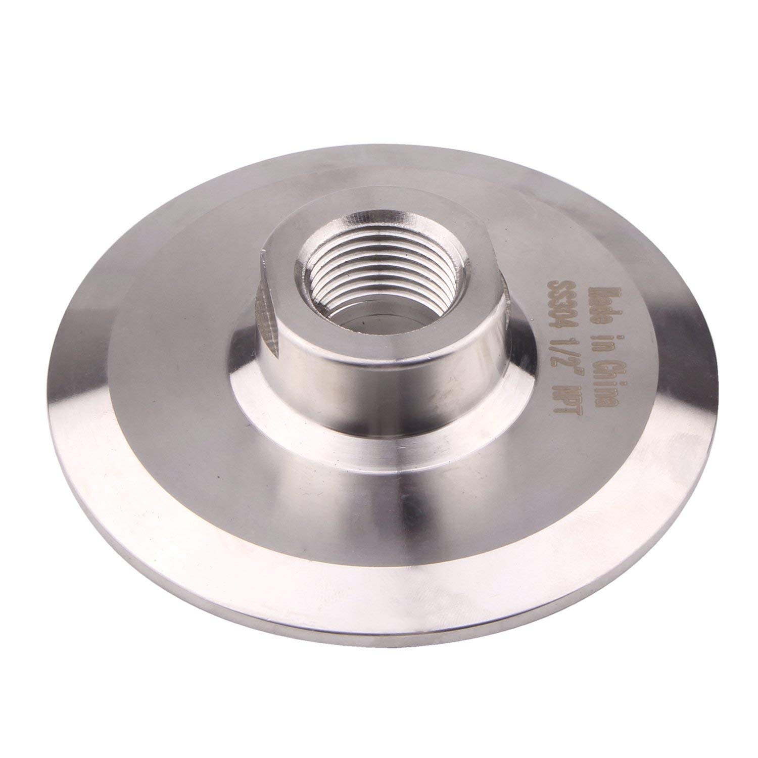 Snapklik.com : Sanitary 3 Inch Tri Clamp To 1/2 NPT Female Tri Clover