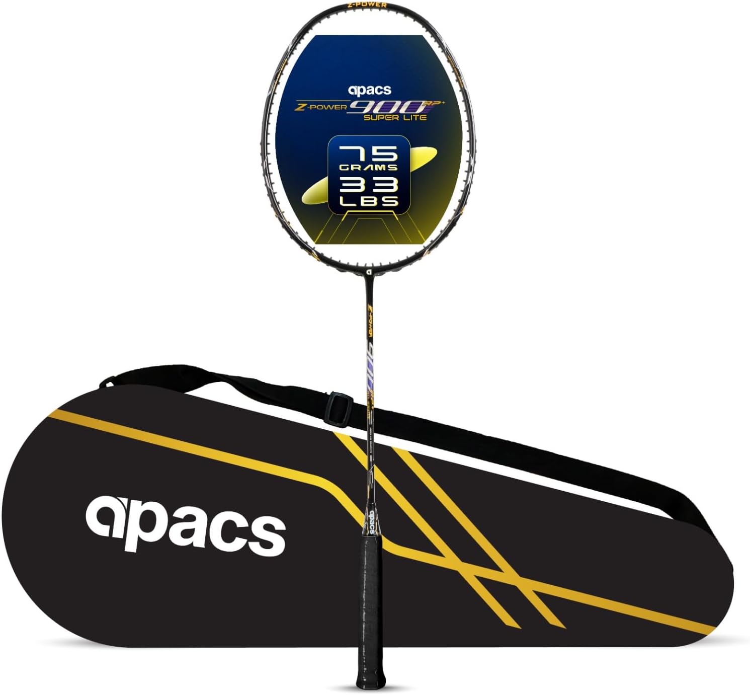 Buy Apacs Z Power 900 RP+ Super Lite (Unstrung, 75g Super Lightweight ...