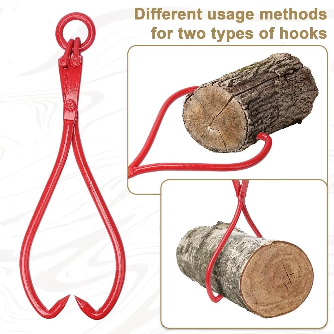 Snapklik.com : 25in Jaw Opening Log Lifting Tongs, O-Ring, Heavy Duty ...