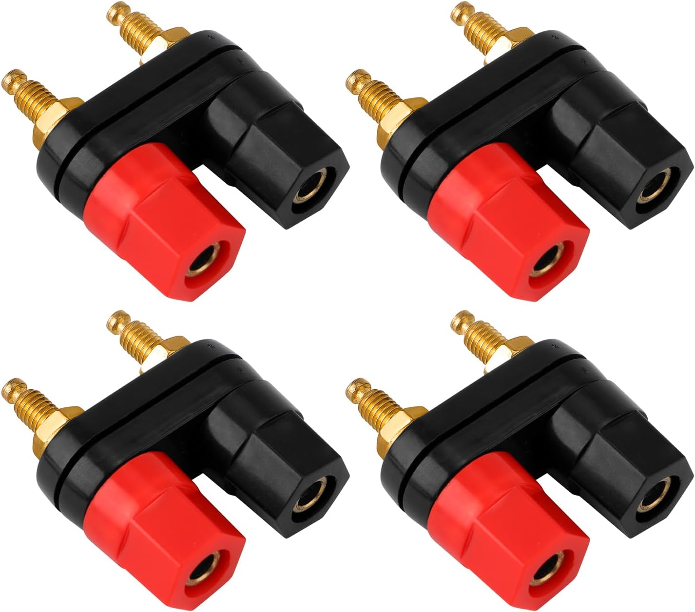 Amazon.com: Right Angle Coax Connector, Gold-Plated L Shape F Type ...