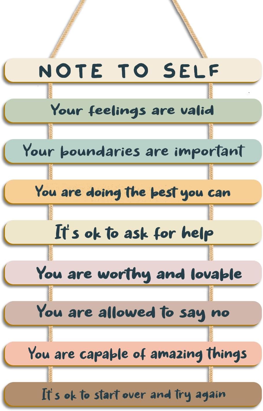 Amazon.com: Mental Health Reminders, Positive Affirmations Wall Decor ...