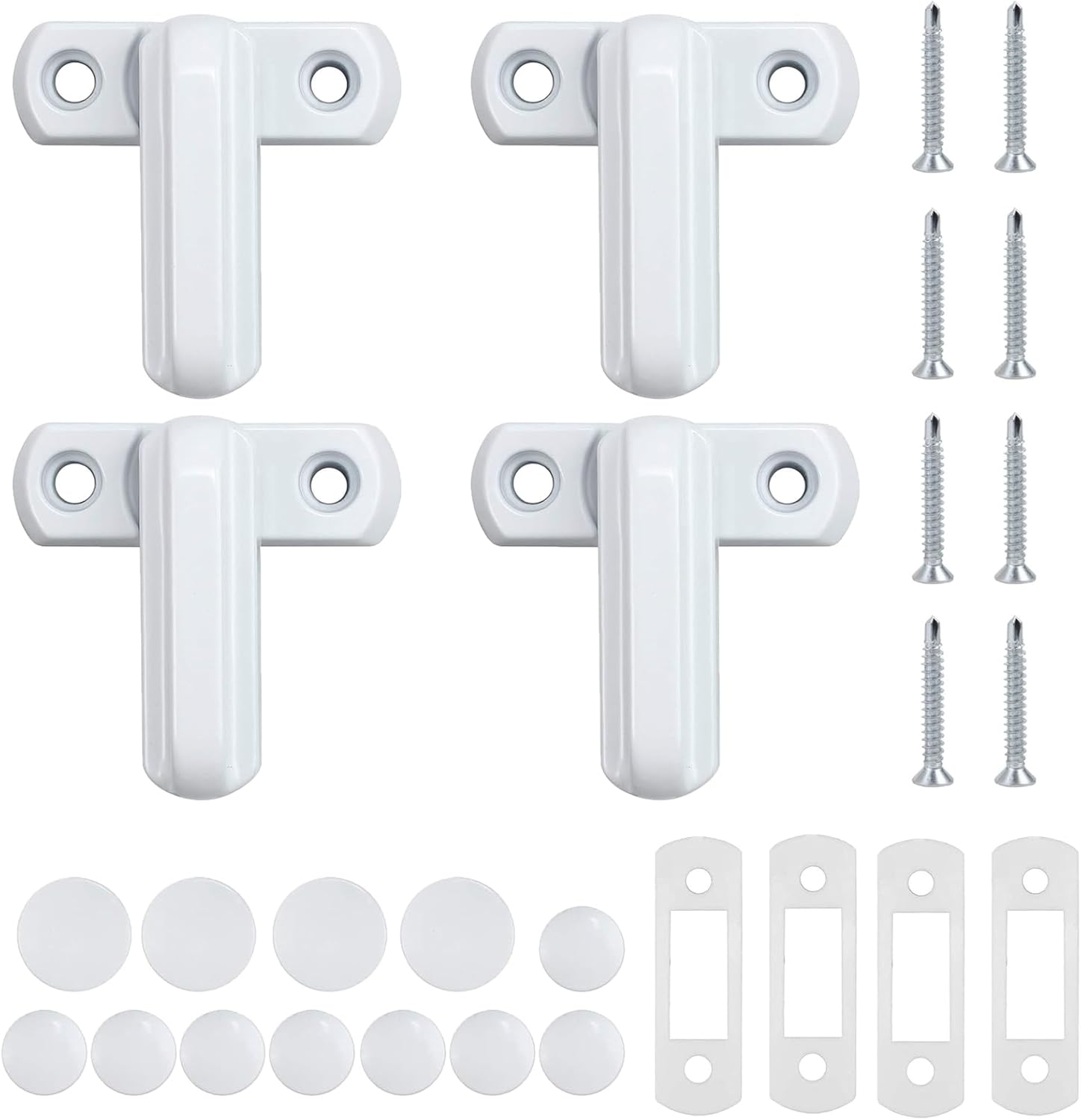 4 Pcs Window Jammer Locks,Sash Blocker Window Jammer,Door Window ...