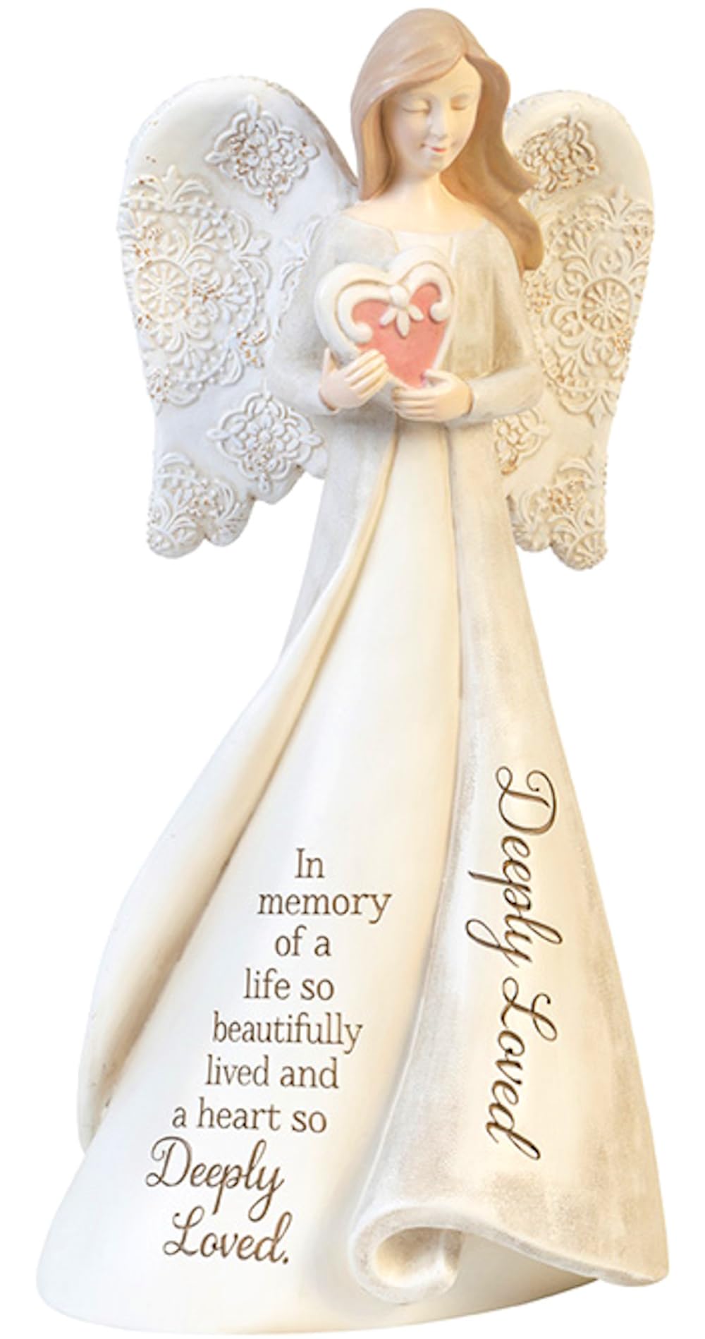 Amazon.com: Carson 12" 'Deeply Loved' Angel Figurine - Angel Figure for ...