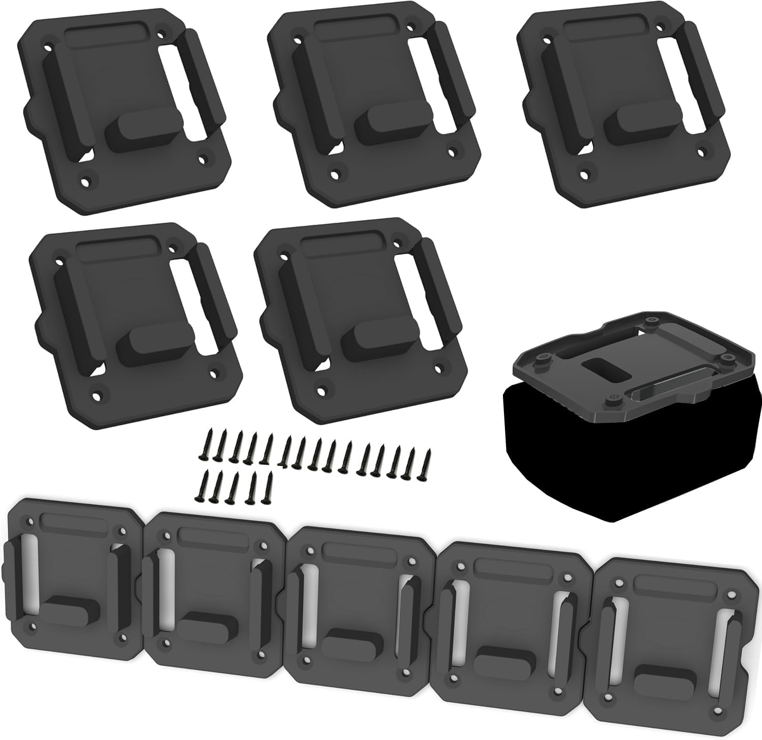 5 PCS Battery Holder Wall Mount for 18v makita BL1860 BL1850 BL1840 ...