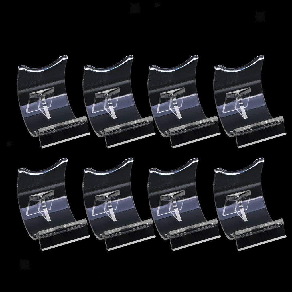 WHIZZO 8PCS Lighter Display Stand Clear Acrylic Holder Support for ...