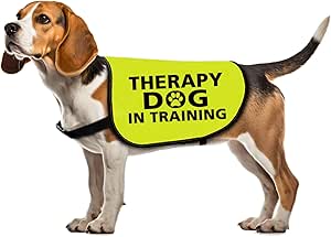 Amazon.com : Funny Therapy Dog Jacket Vest Therapy Dog in Training ...