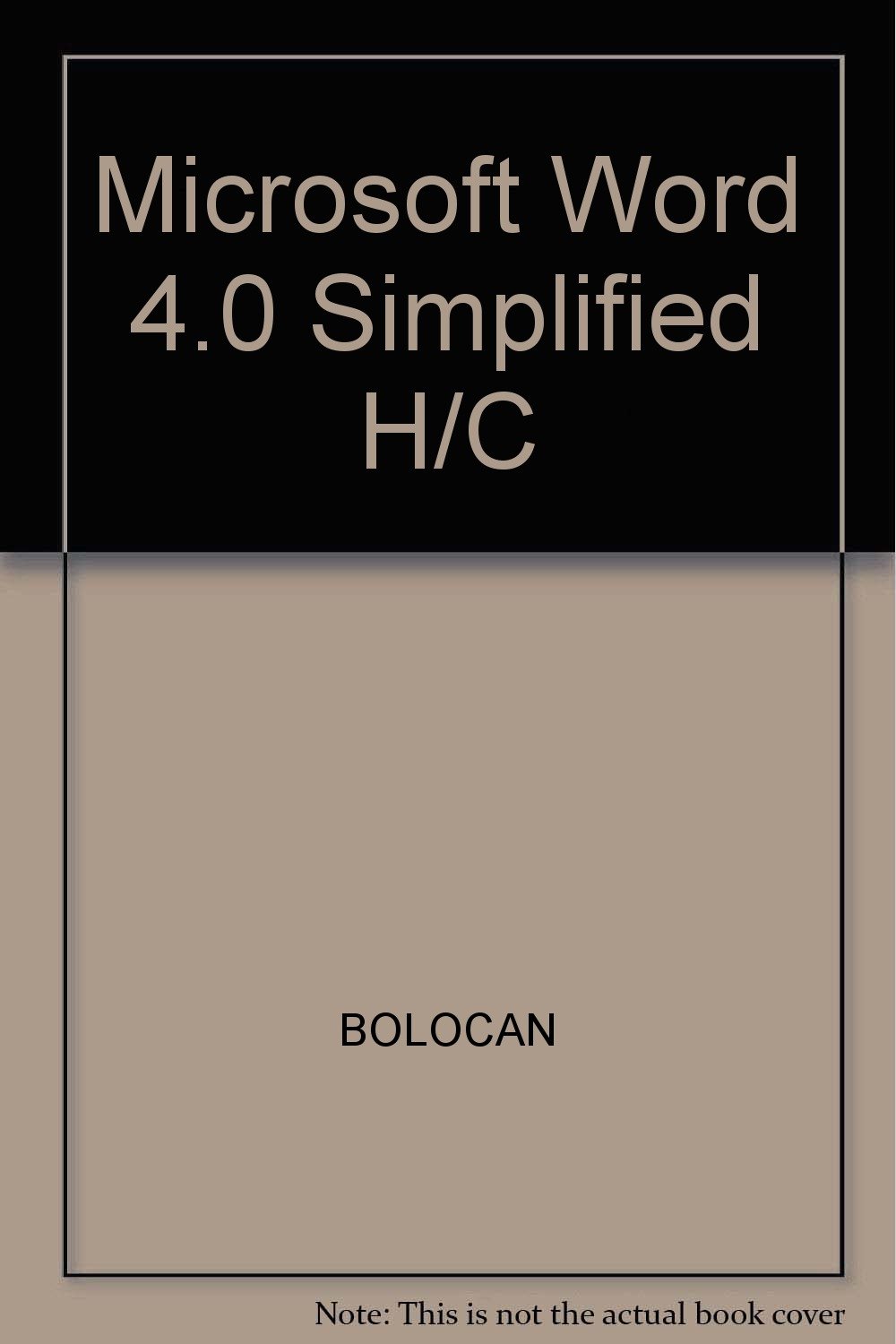 Buy Microsoft Word 4.0 Simplified H/C Book Online at Low Prices in ...