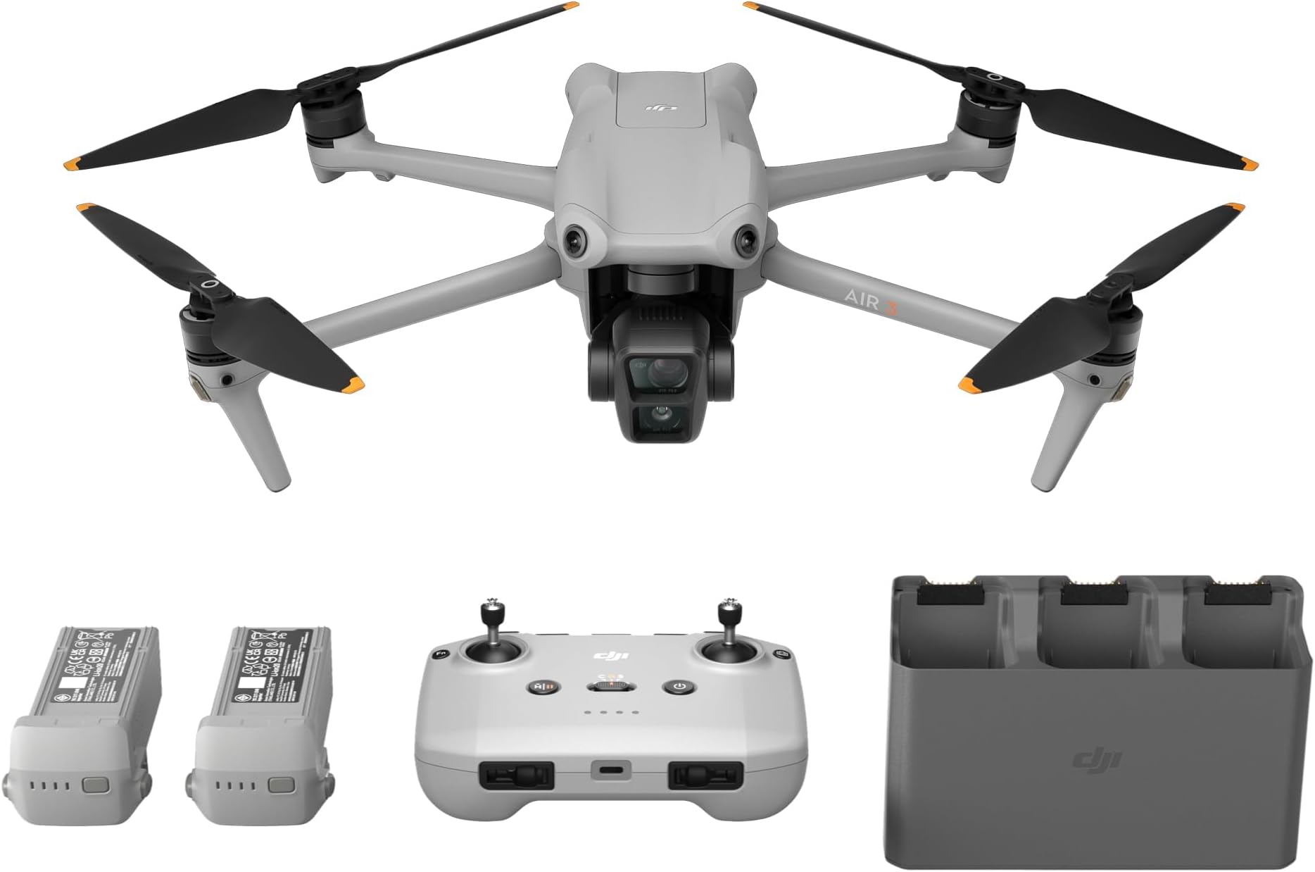 Amazon.com: DJI Air 3 Fly More Combo with RC-N2 Remote Controller ...