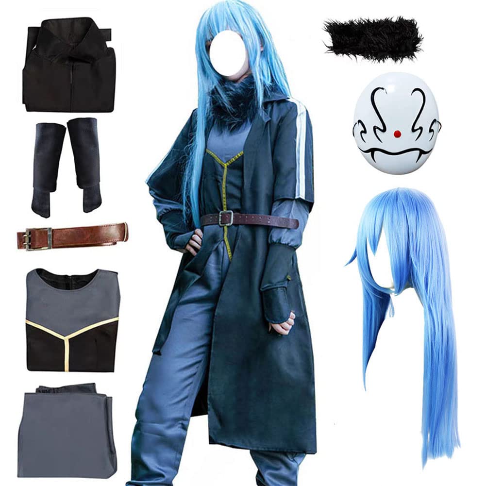 Amazon.com: Han shan Rimuru Cosplay Costume Rimuru Cosplay Outfit Black ...