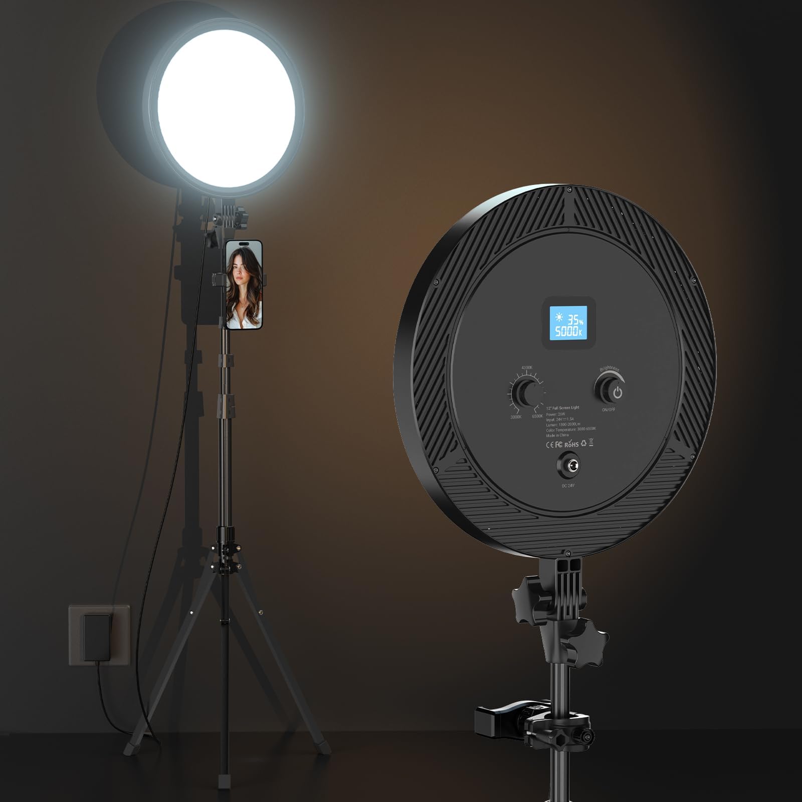 Amazon.com: UBeesize 12" Ring Light with 62" Tripod Stand, Professional ...