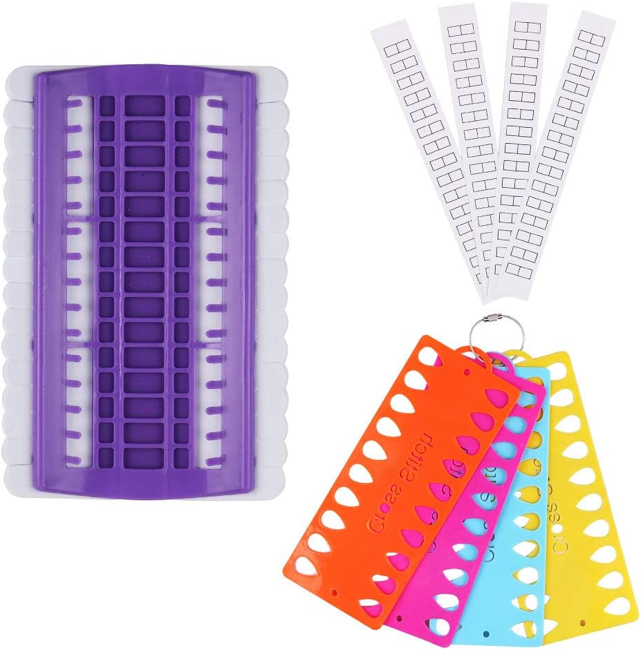 Amazon.com: Embroidery Floss Organizer, BENBO Plastic Foam 30 Positions ...