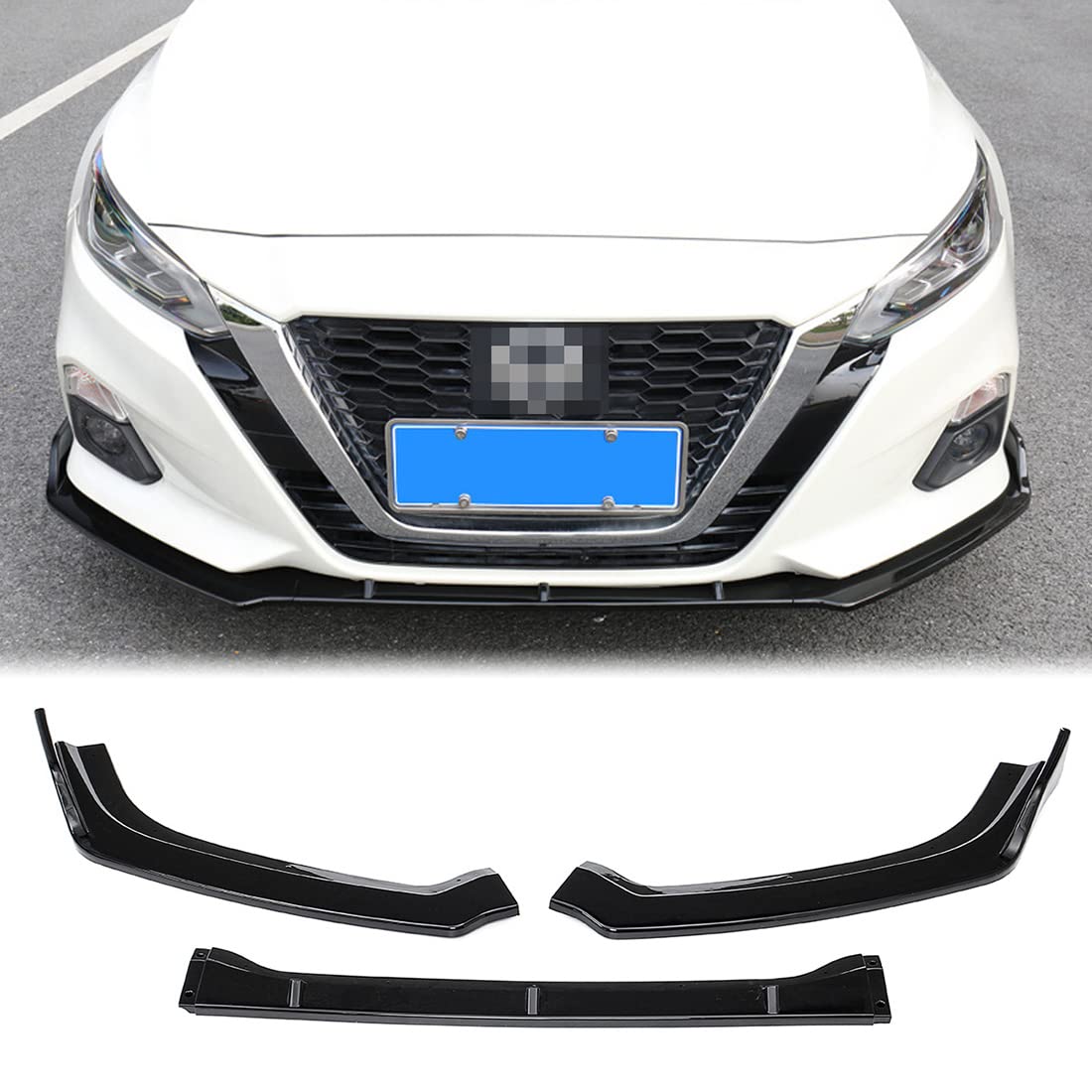 Car Front Bumper Splitter Lip Spoiler For Nissan Altima 2019 ...