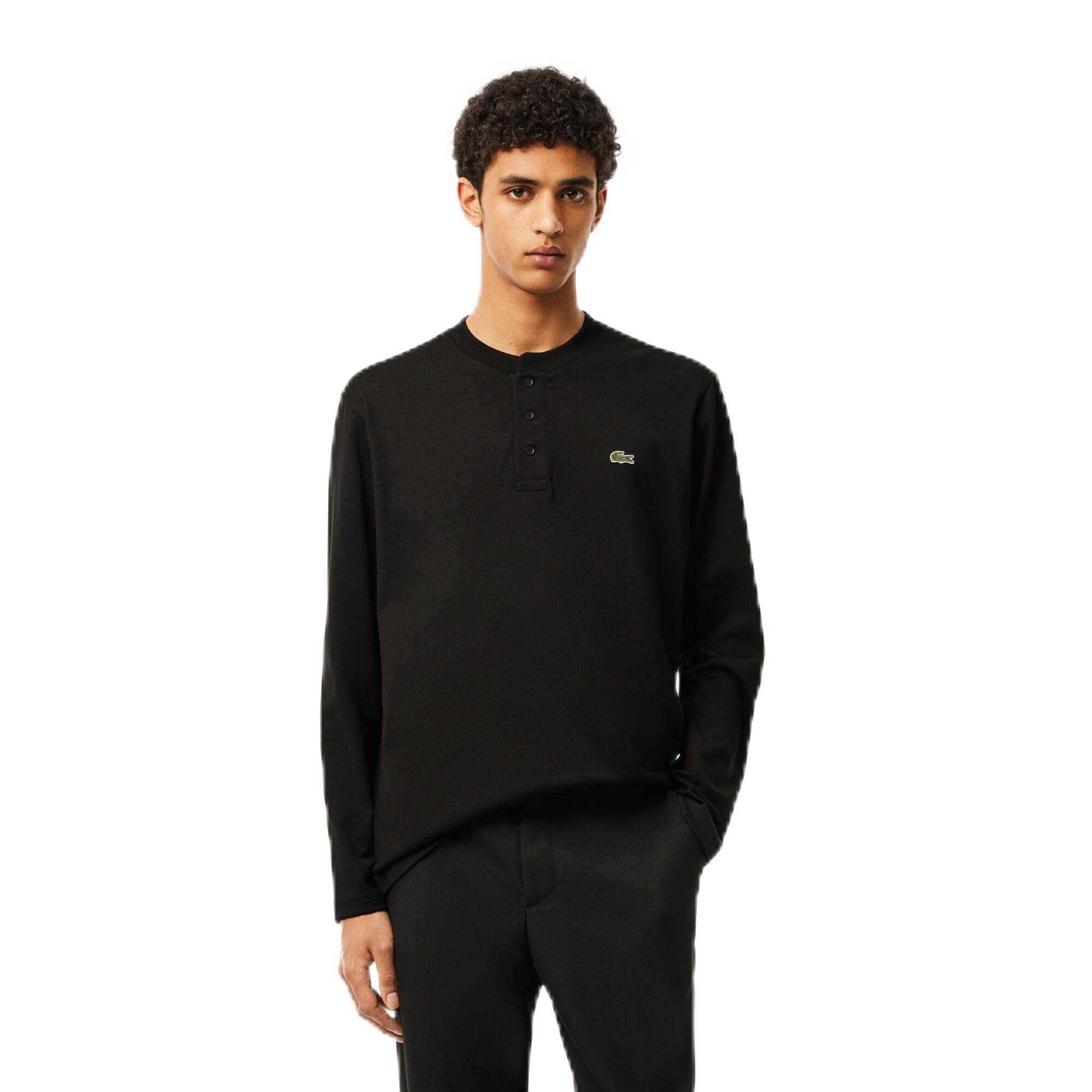 Lacoste Men's Long Sleeved Cotton Jersey T-Shirt | Amazon.com