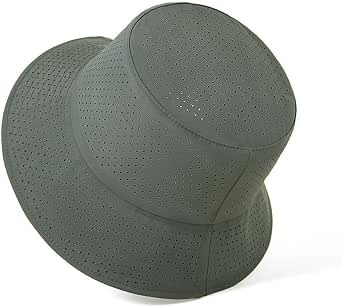 Amazon.com: Mesh Bucket Hat for Men Summer Fishing Hat Wide Brim Sun ...