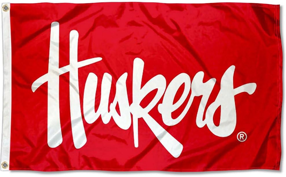 Amazon.com : College Flags & Banners Co. Nebraska Cornhuskers Script ...